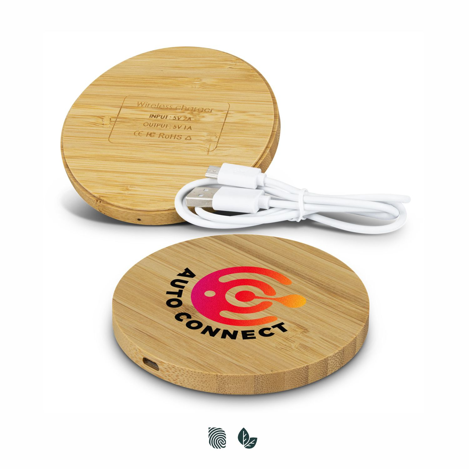 TRENDS | Vita Bamboo Wireless Charger - Round
