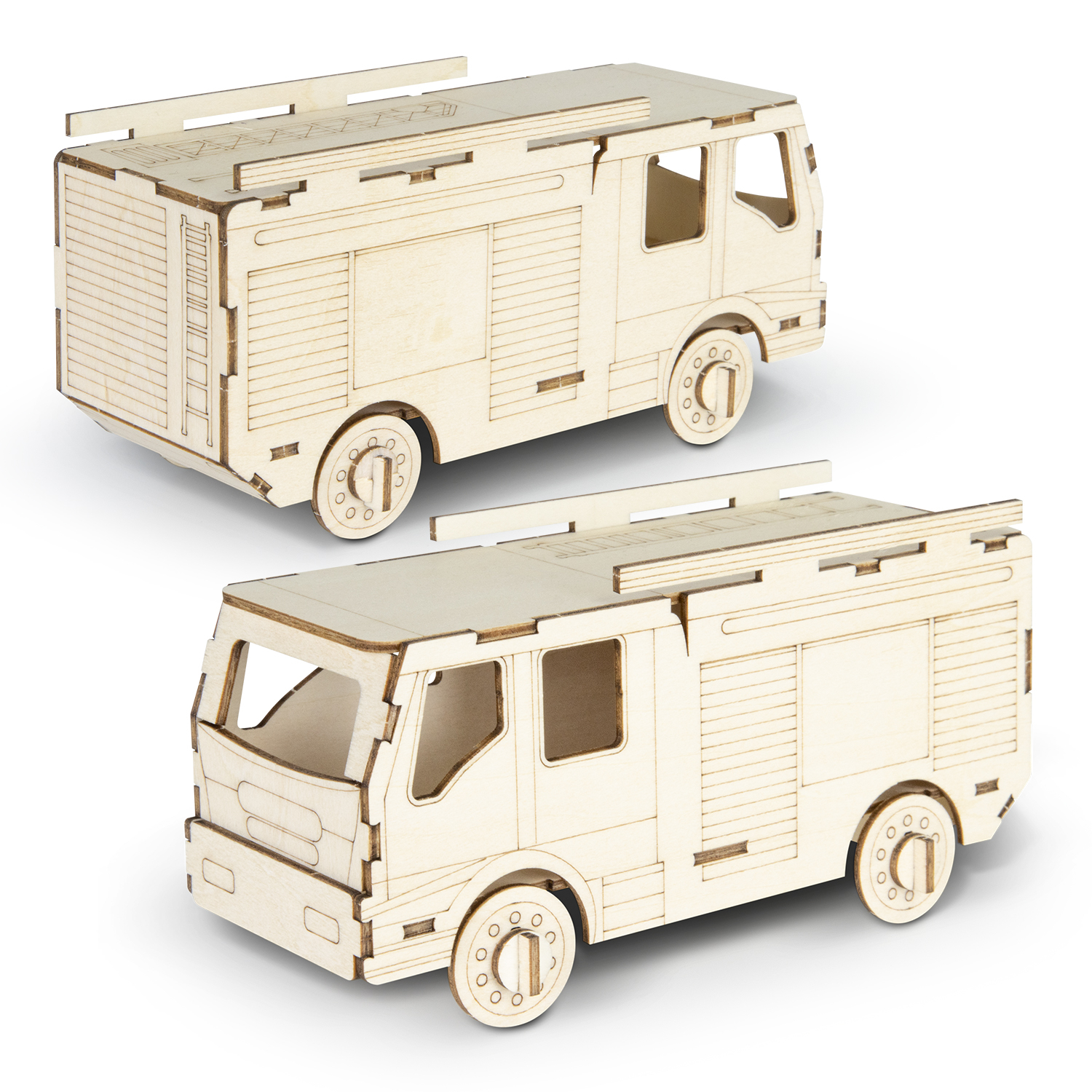 TRENDS | BRANDCRAFT Fire Truck Wooden Model
