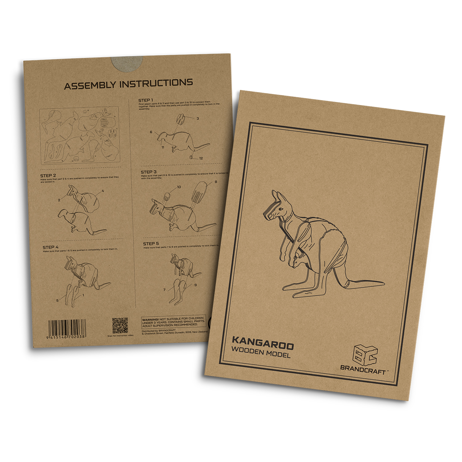 TRENDS | BRANDCRAFT Kangaroo Wooden Model