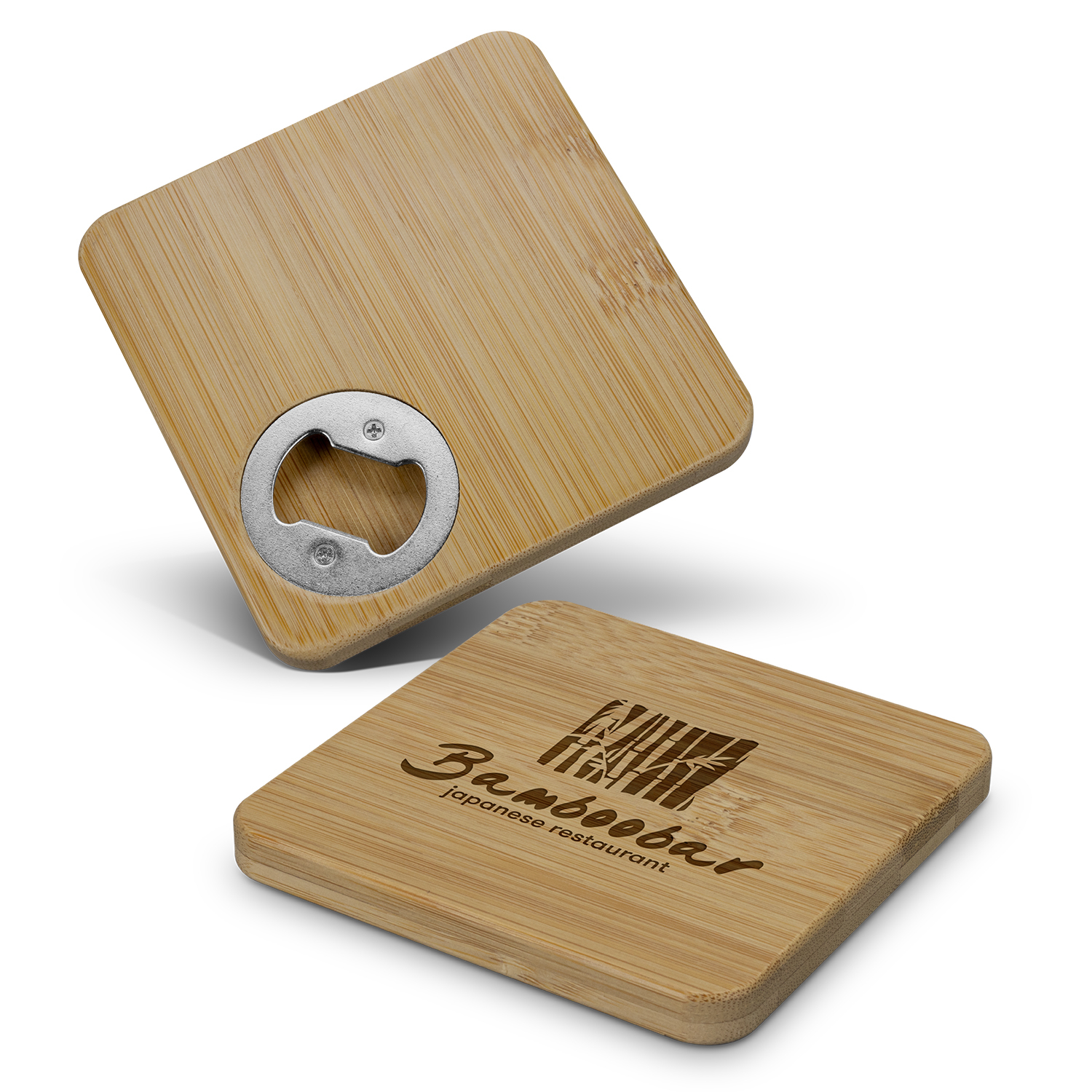 TRENDS | Bamboo Bottle Opener Coaster - Square