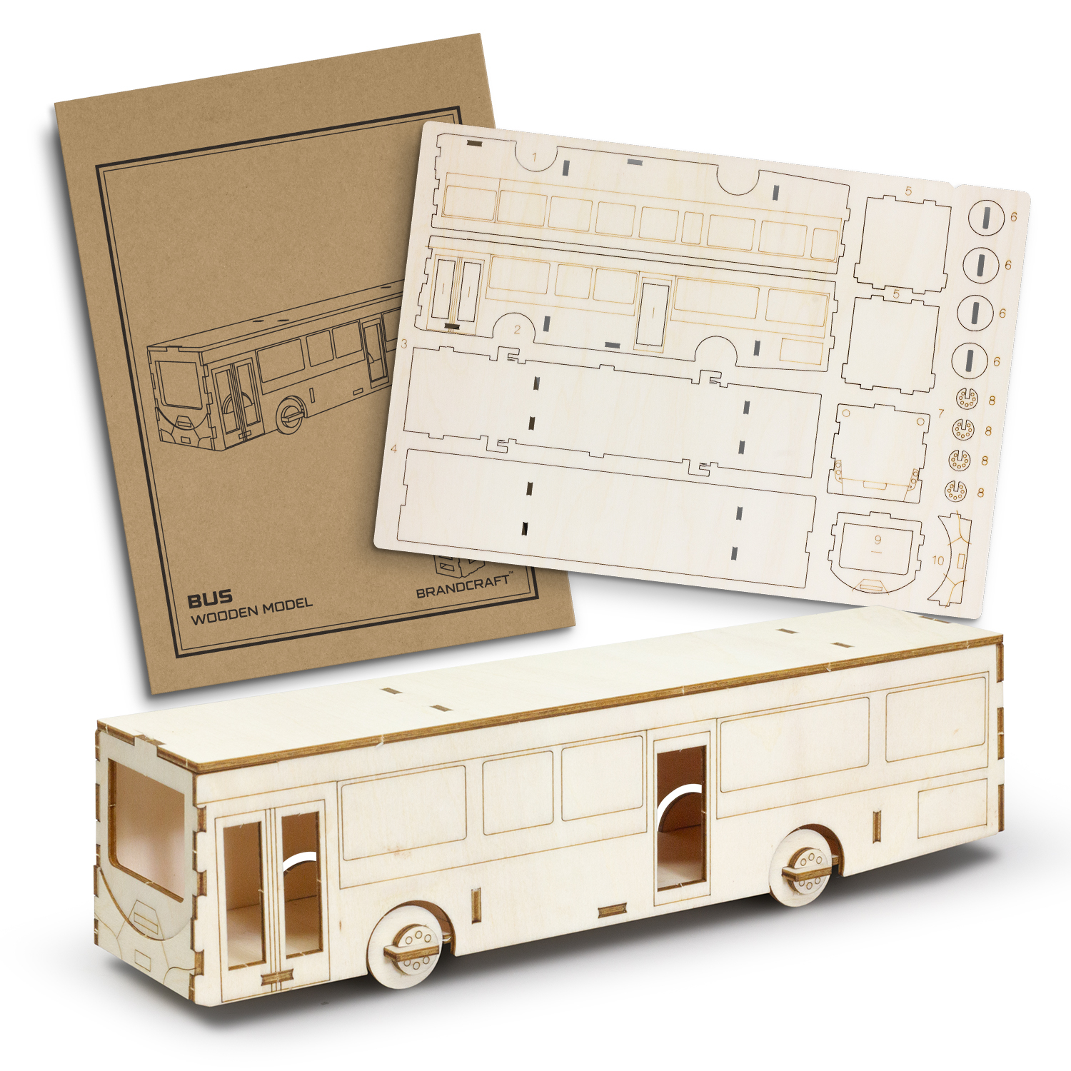 TRENDS | BRANDCRAFT Bus Wooden Model