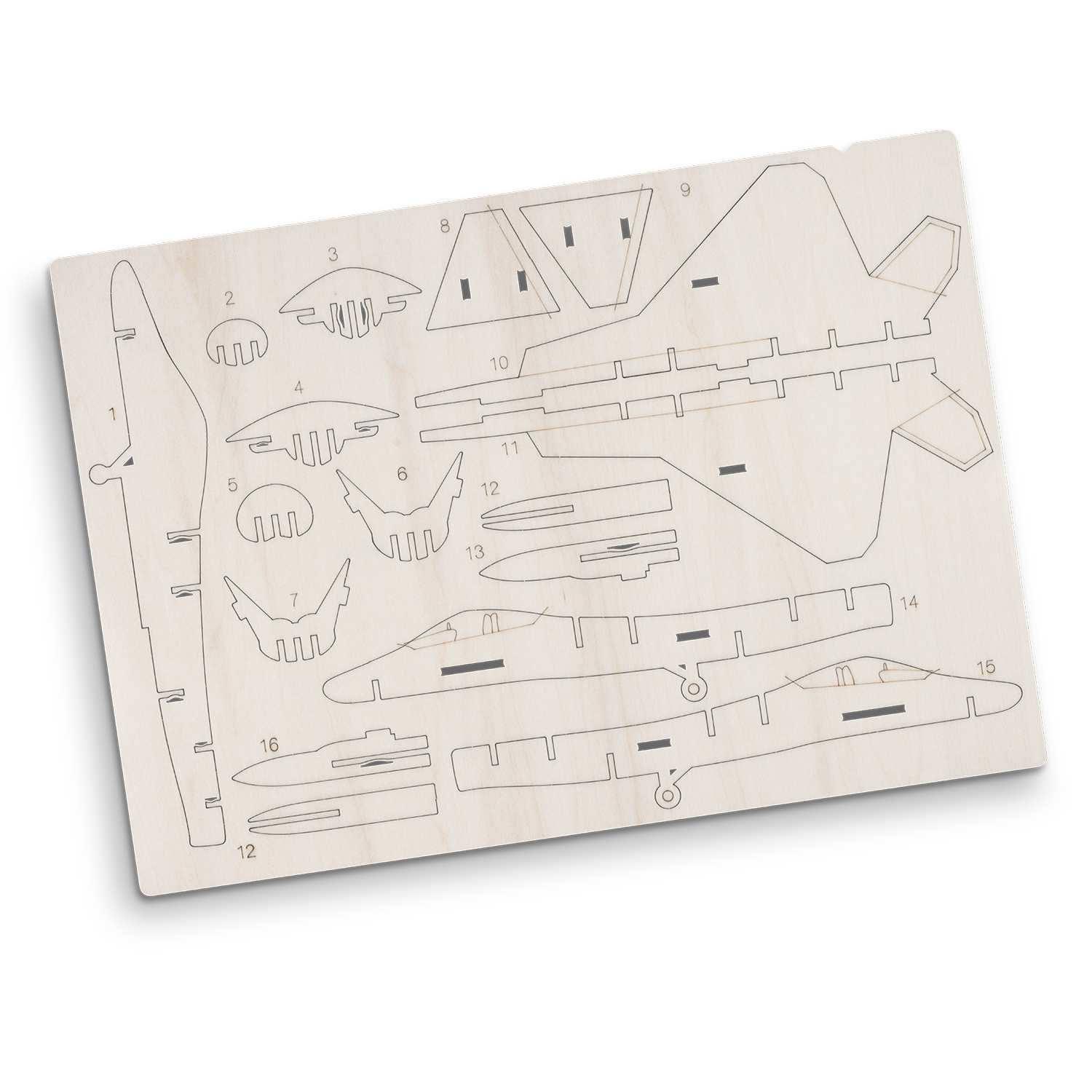 TRENDS | BRANDCRAFT Jet Fighter Wooden Model