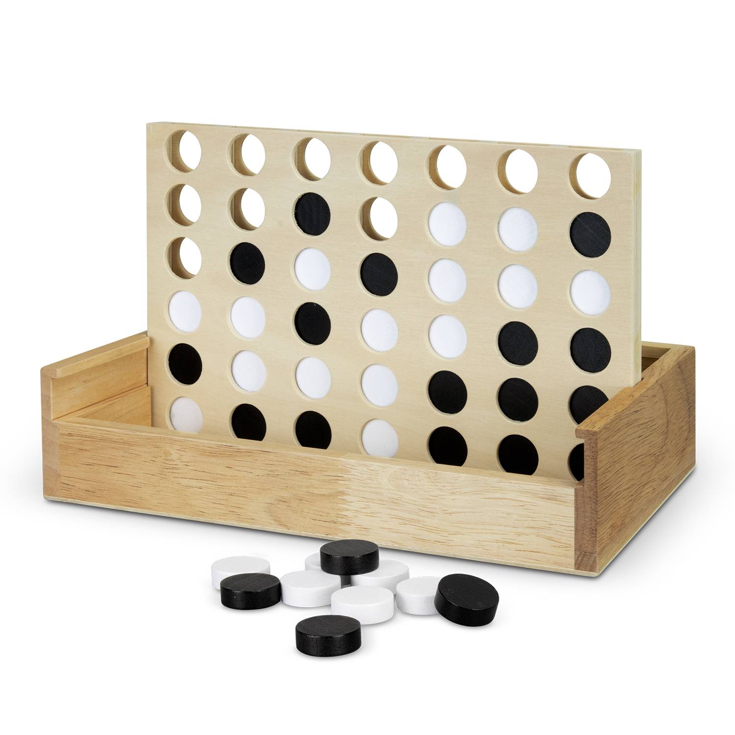 TRENDS | NATURA Quattro Wooden Four-in-a-Row Game