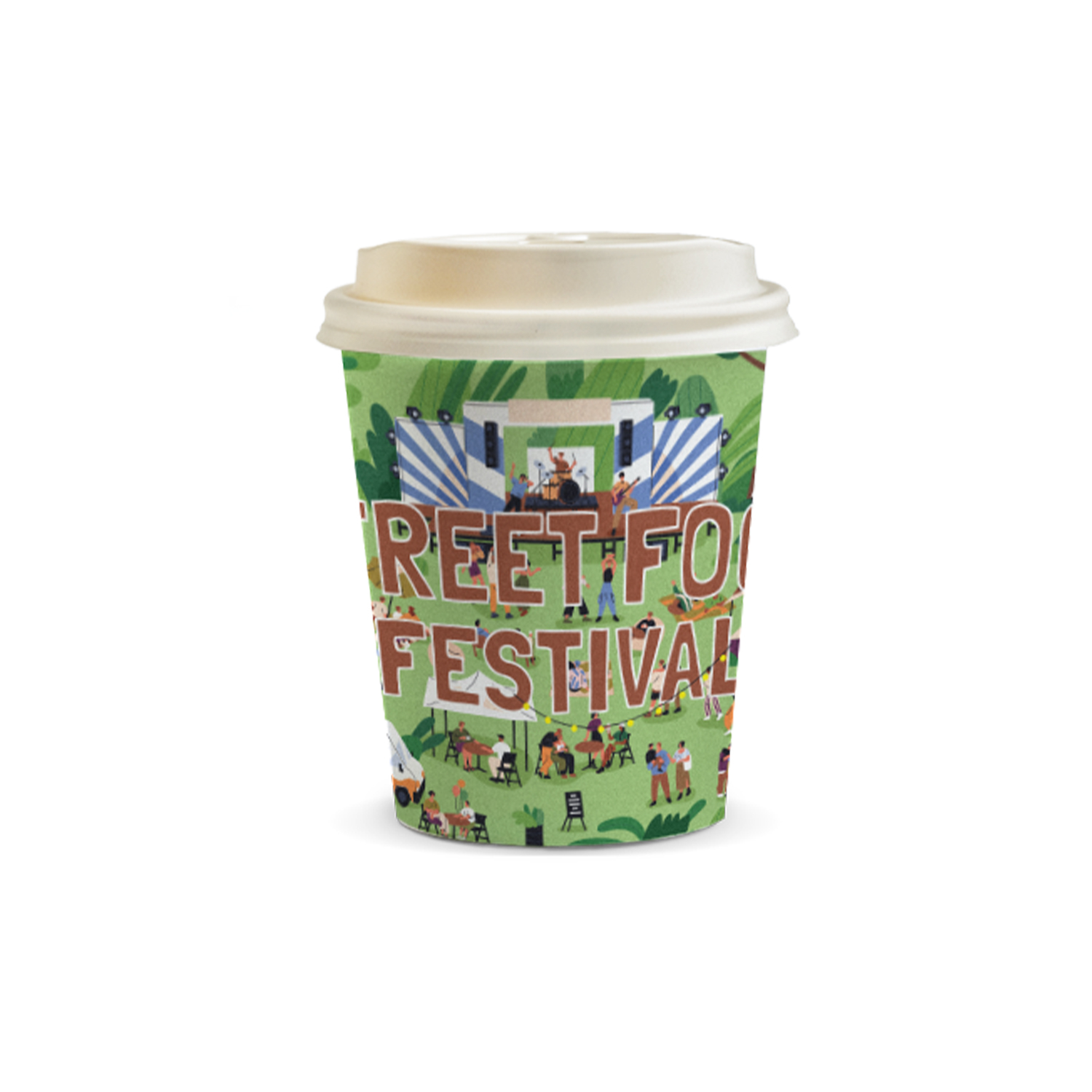 TRENDS | Compostable Paper Coffee Cup - 230ml